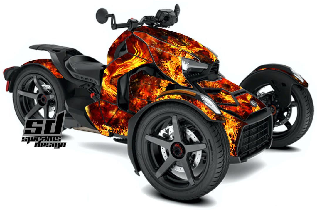Can Am Ryker Sport 600 900, Ryker Rally Graphic Wrap Decal Kit "phoenix ...