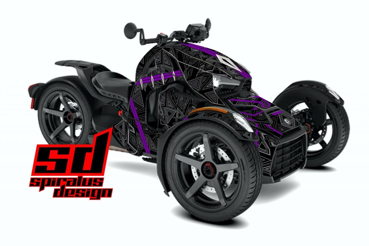 Can Am Ryker Sport Rally 600 900 Graphic Wrap Decal Kit "black Panther ...