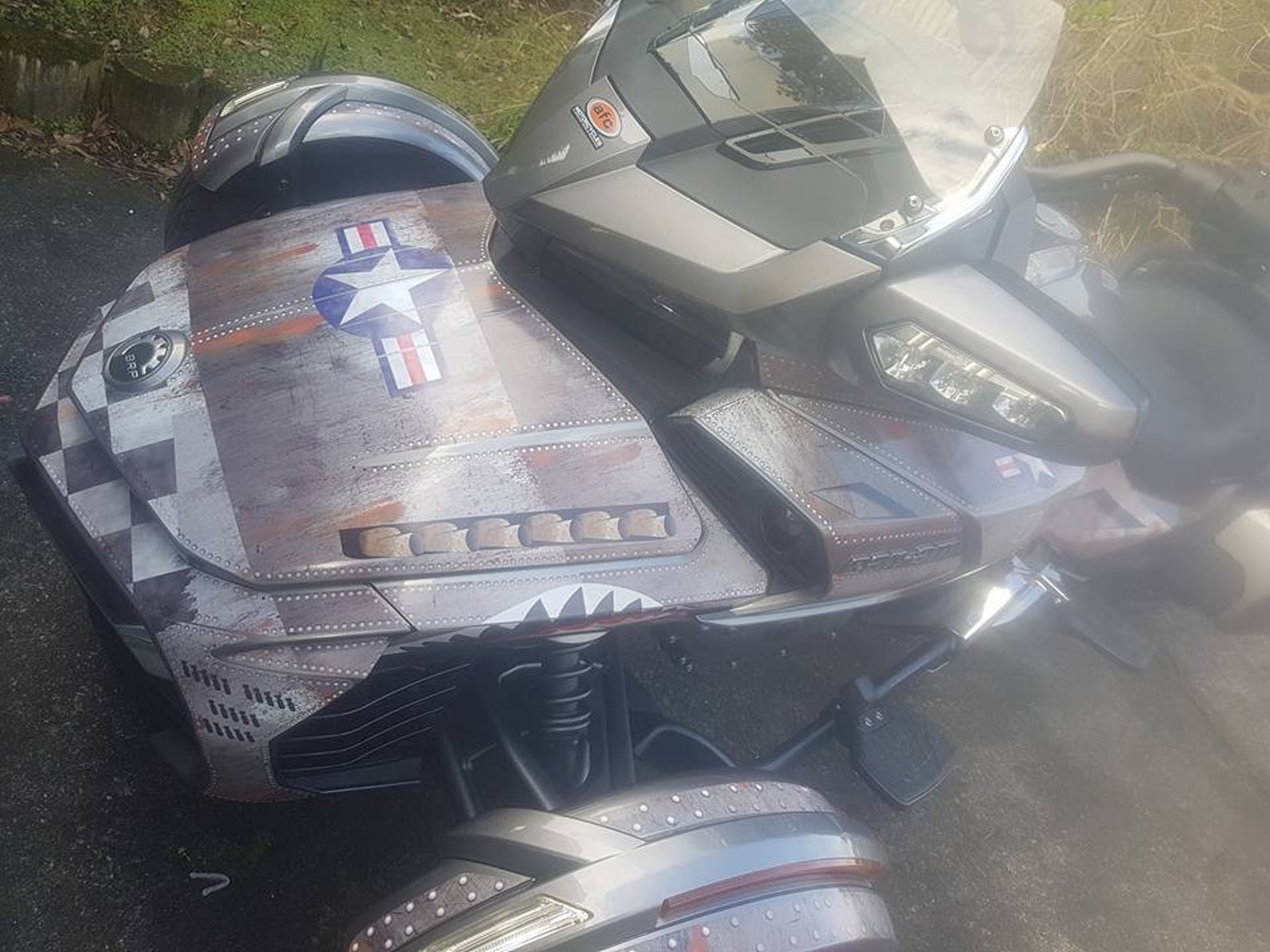 Can Am Spyder F3 F3S Graphic Wrap Decal Kit "ol Warbird Usaf" - Etsy