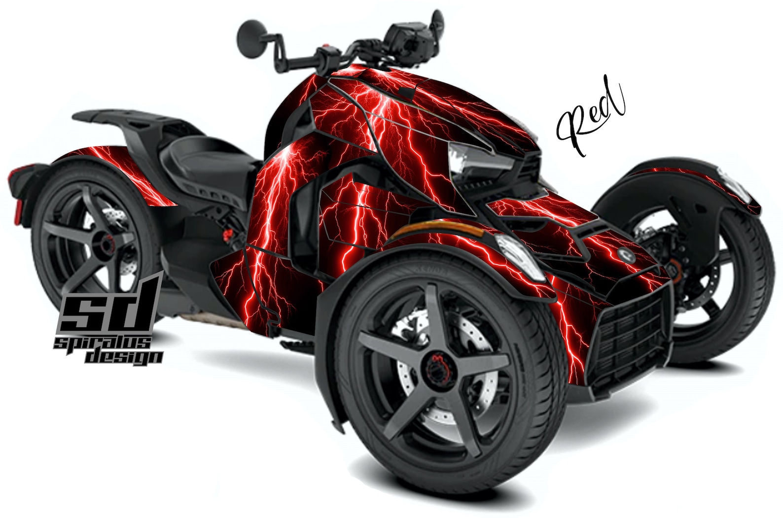 Can Am Ryker Sport Rally 600 900 Graphic Wrap Decal Kit "lightning" - Etsy