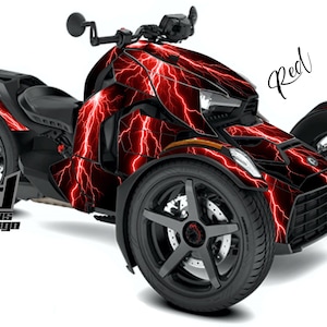 Can Am Ryker Sport Rally 600 900 Graphic Wrap Decal Kit "lightning" - Etsy