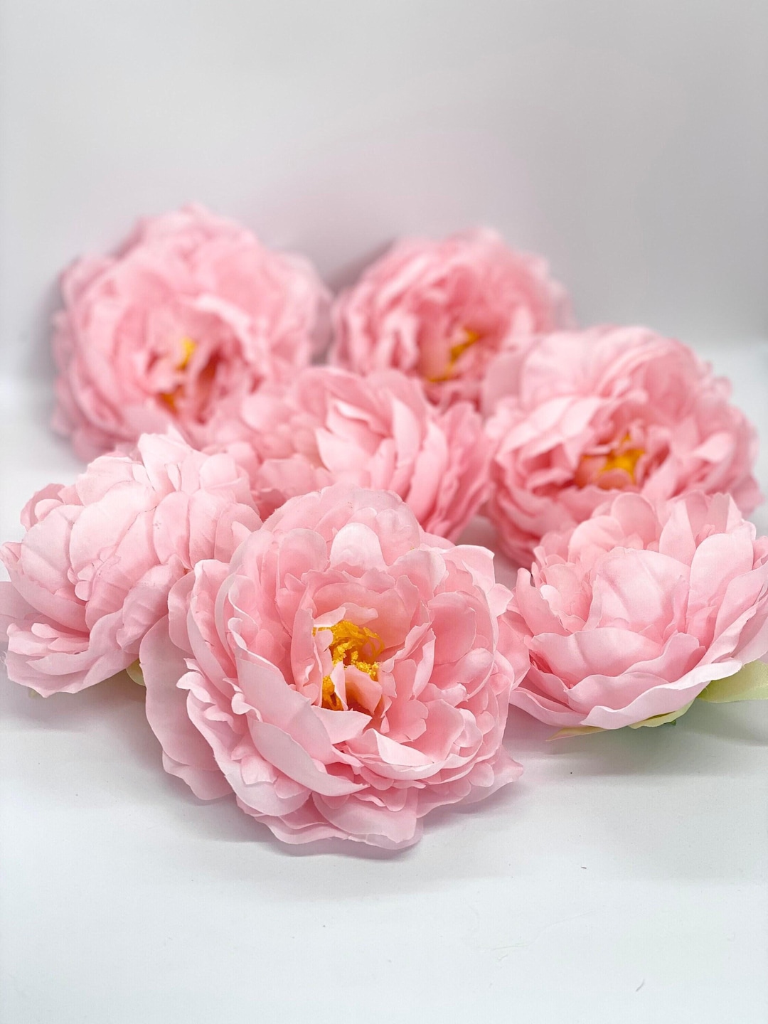 5" Baby Pink Peony Rose Pink Peony Wedding Flower Fluffy Peony Flower ...