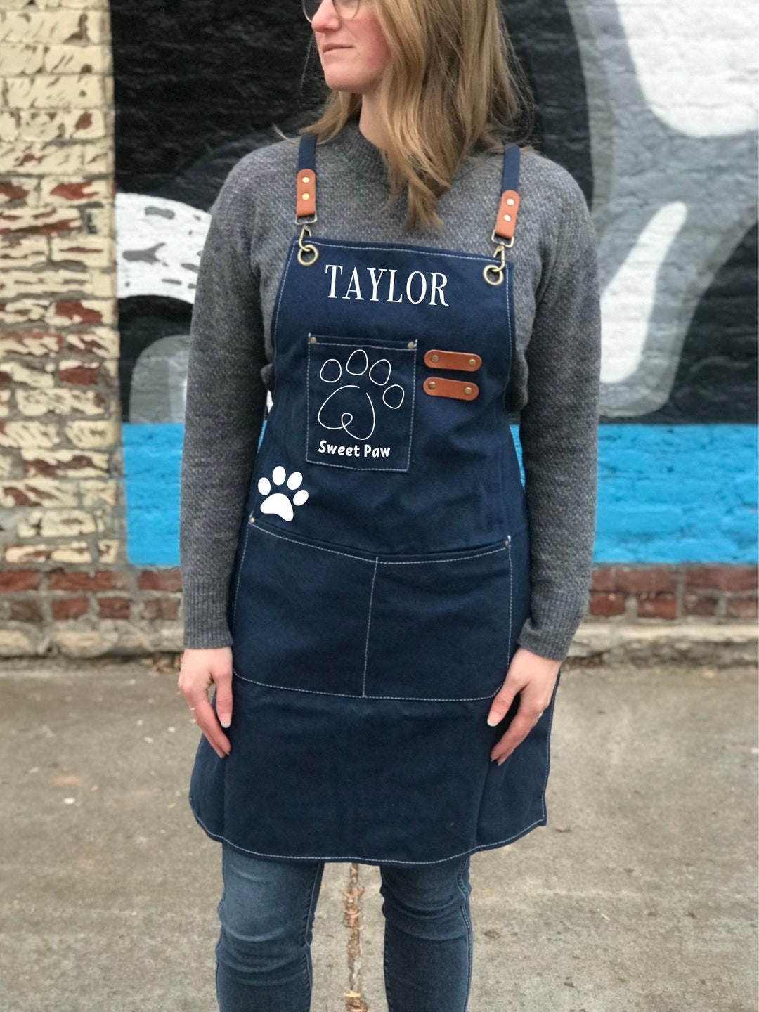 Custom Apron for Dog Lover Gift Idea Apron for Dog Groomer Apron Custom ...