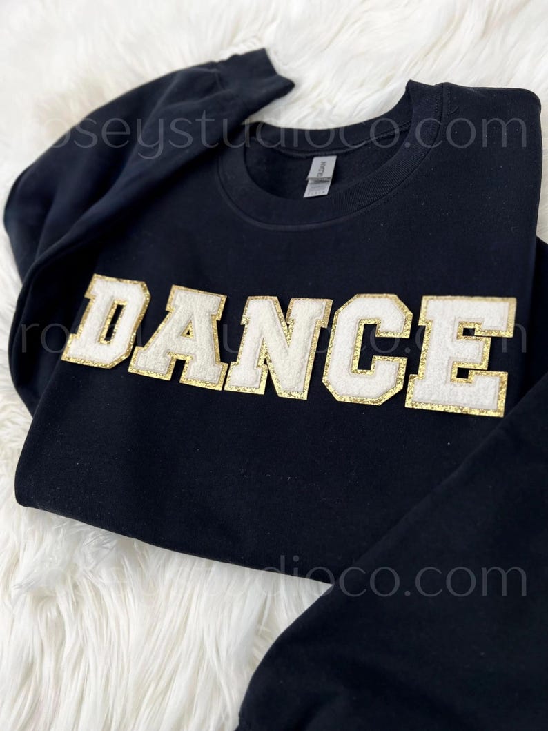 Girl DANCE Sweatshirt Dance Crewneck Youth Dance Patch Sweatshirt Kid ...