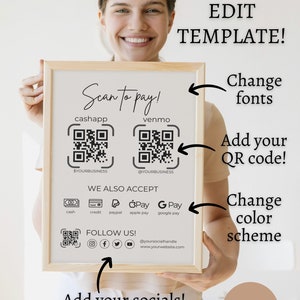 Editable Massage Therapist QR Code Sign QR Code Template Massage ...