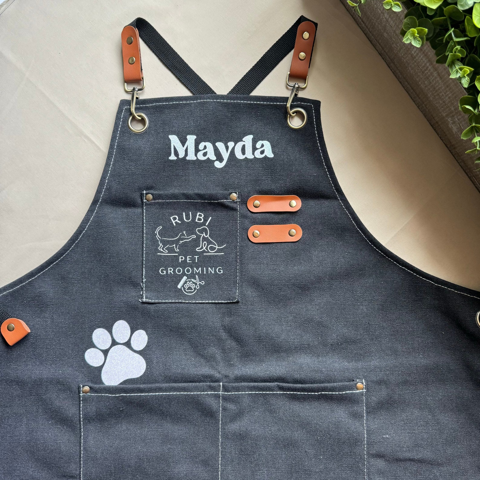 Custom Dog Grooming Apron for Dog Groomer Gift for Dog Groomer Apron ...