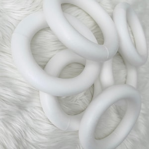 8" 10" 12" Extruded Foam Wreath Styrofoam Wreath Frame Floral Wreath ...