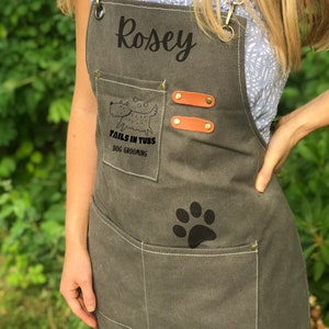 Custom Apron for Dog Groomer Apron for Pet Groomer Apron Pet Spa ...
