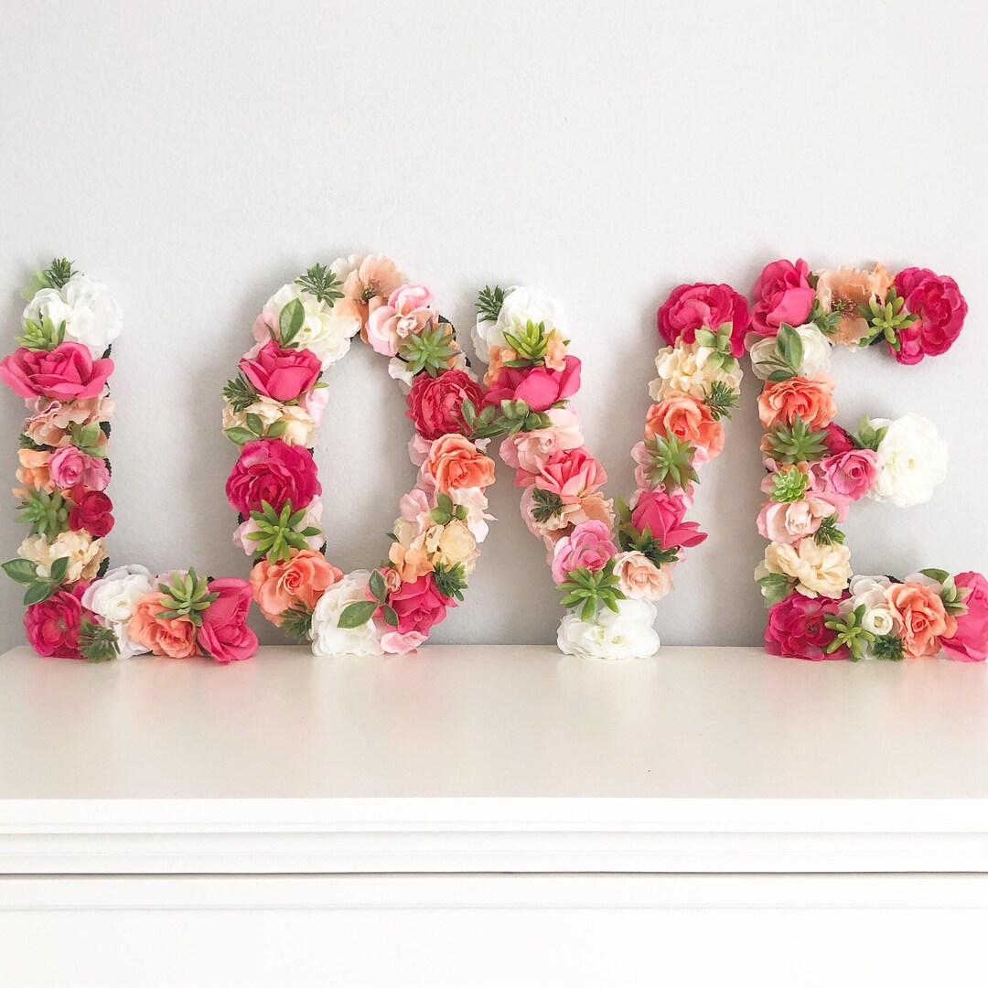 Flower Sign Floral Wedding Sign LOVE Wedding Prop Engagement Session ...