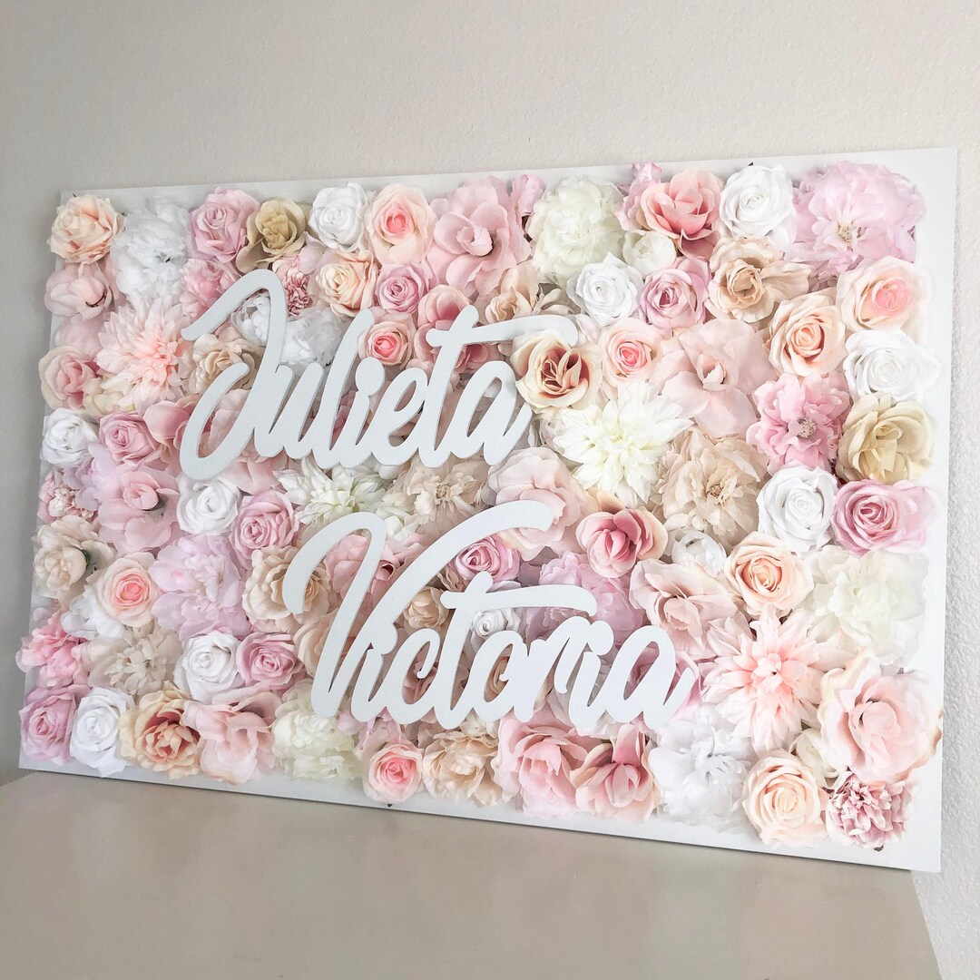Flower Wall Decor Rose Gold Decor Rose Gold Wall Art Rose Gold Frame ...