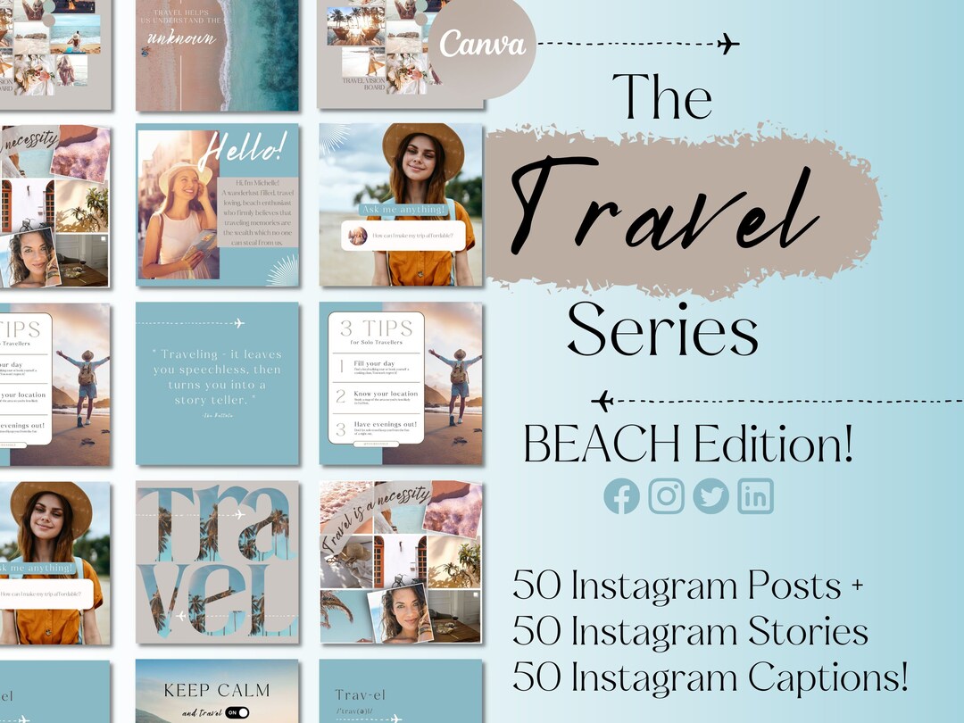 Travel Instagram Template Travel Agent Instagram Travel Agent Template ...