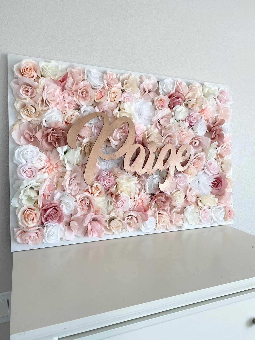 Flower Wall Name Sign Teen Girl Room Name Decor Teen Girl Gift Girl ...