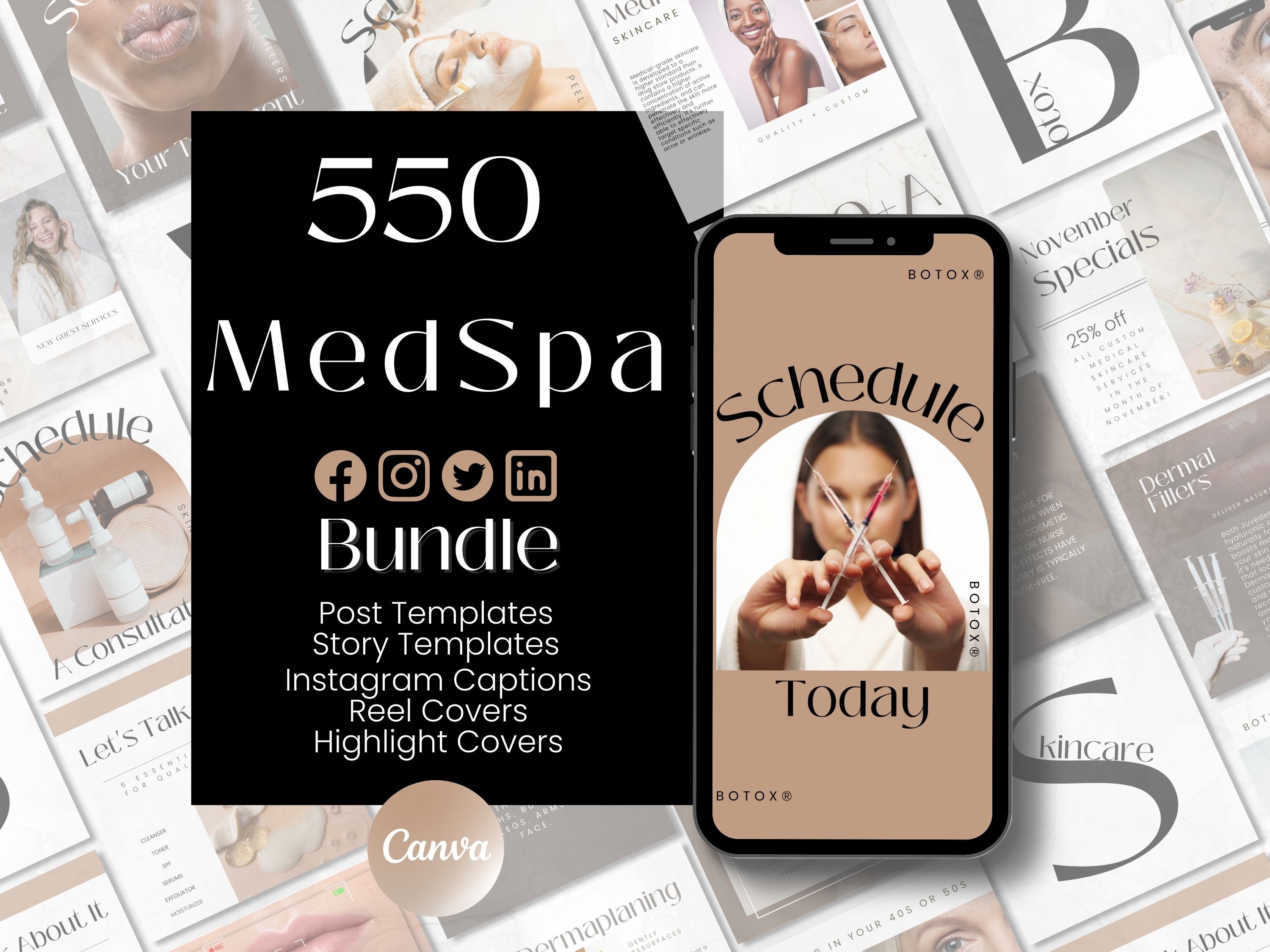 Medspa Template Nurse Injector Instagram Template Botox Filler ...