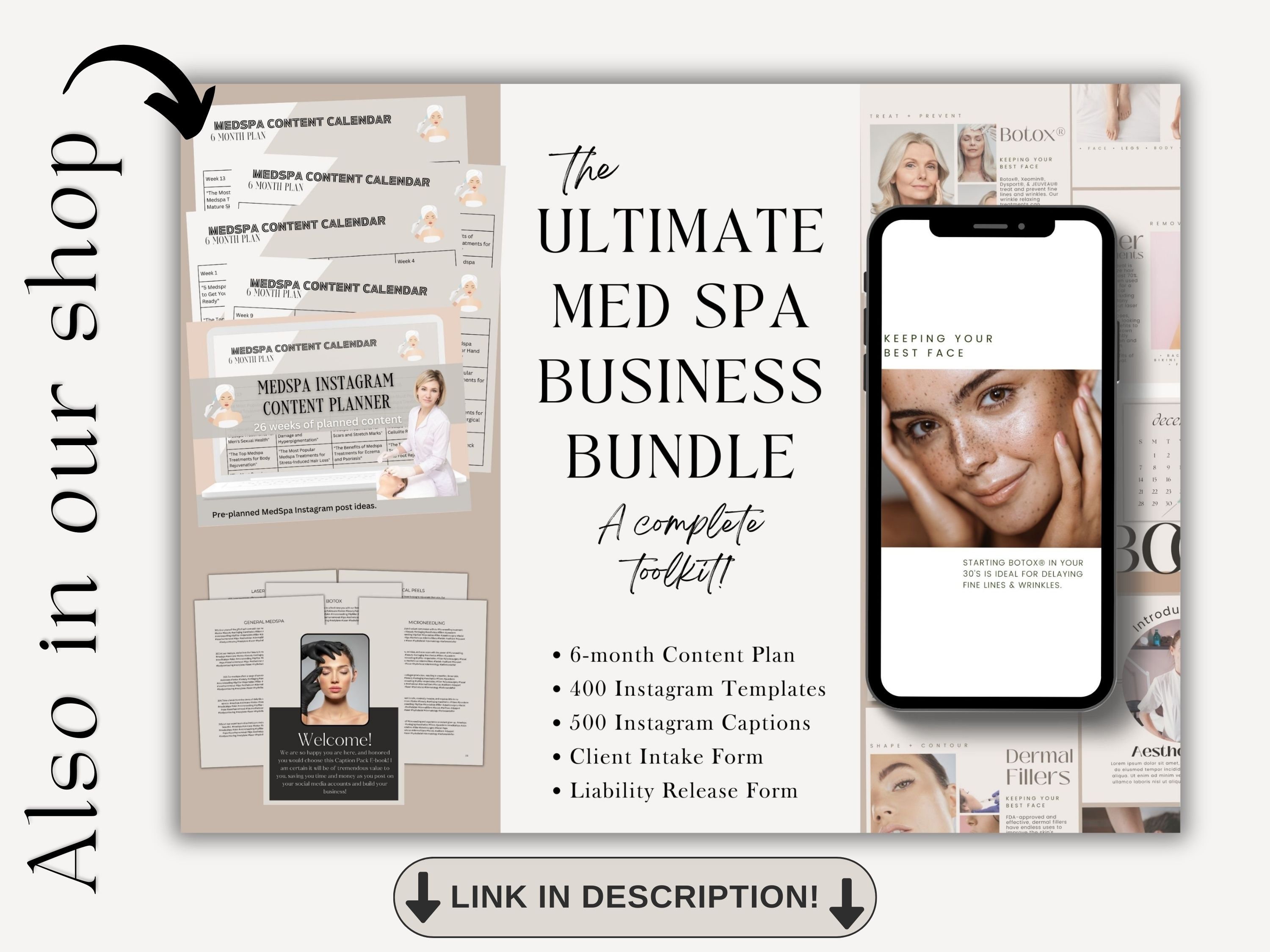 Medspa Content Planning Calendar Medspa Content Planner Medspa ...