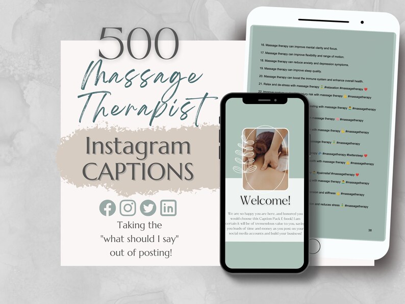 Massage Social Media Caption Massage Therapy Instagram Caption Massage ...
