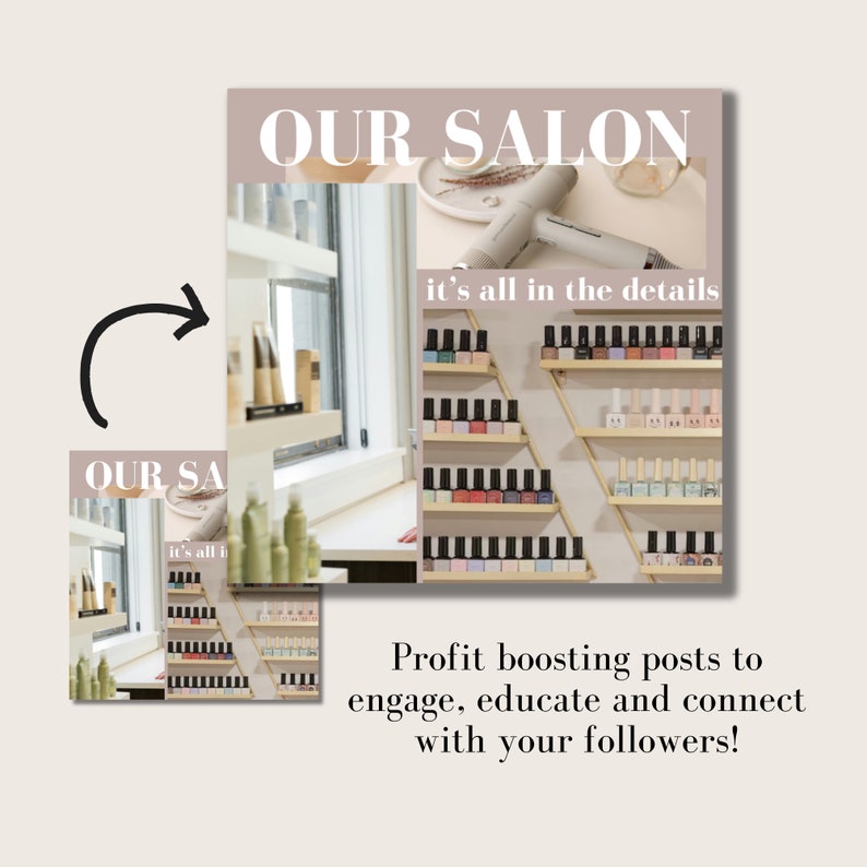 Customizable Instagram Templates for Hairstylist Templates Salon Social ...