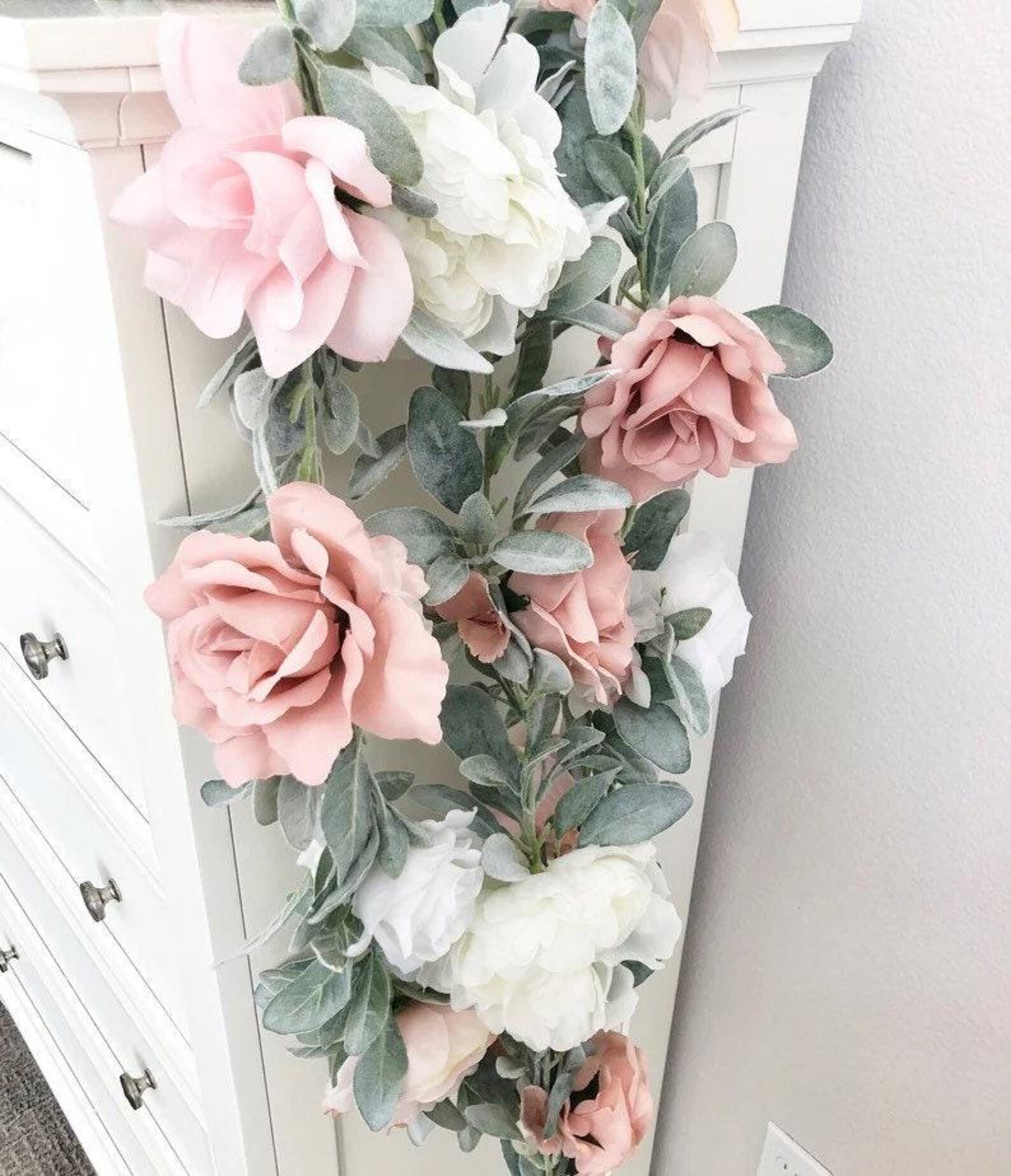 Large Matte Rose Gold Rose 4" Artificial Rose Large Dusty Pink Rose ...