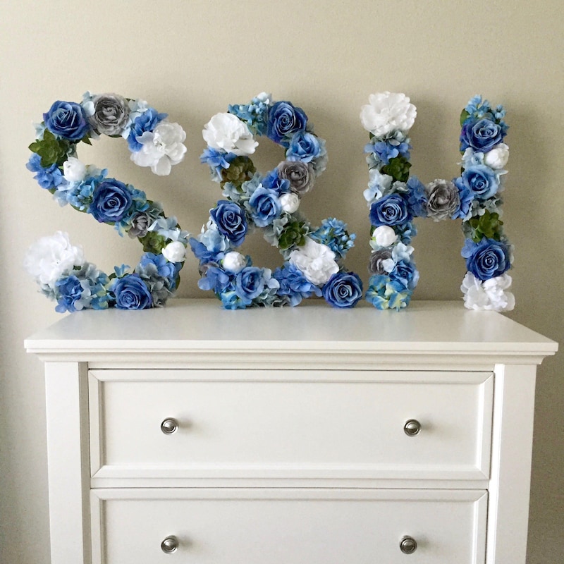 Flower Monogram - Etsy