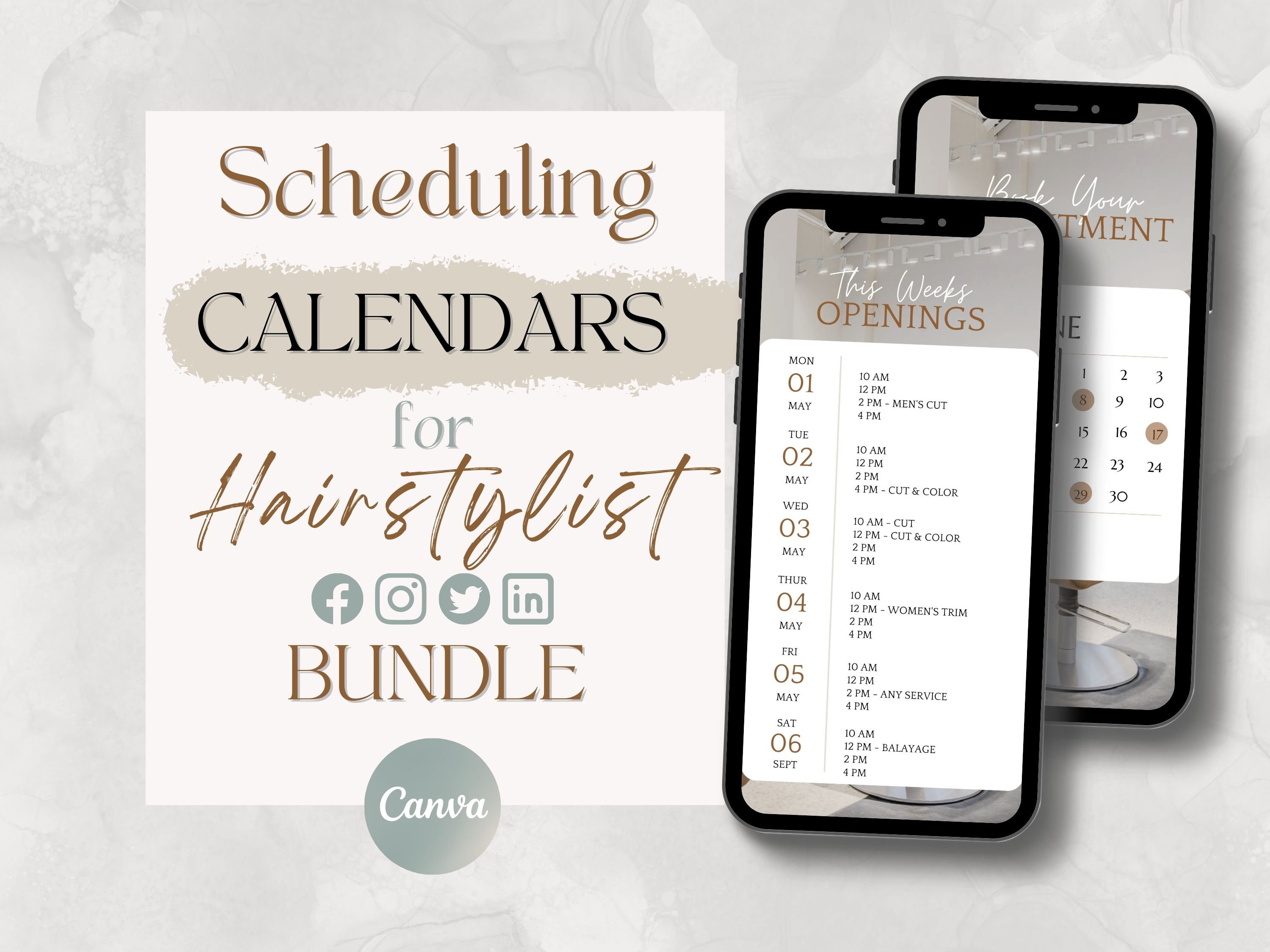 Beauty Salon Calendar