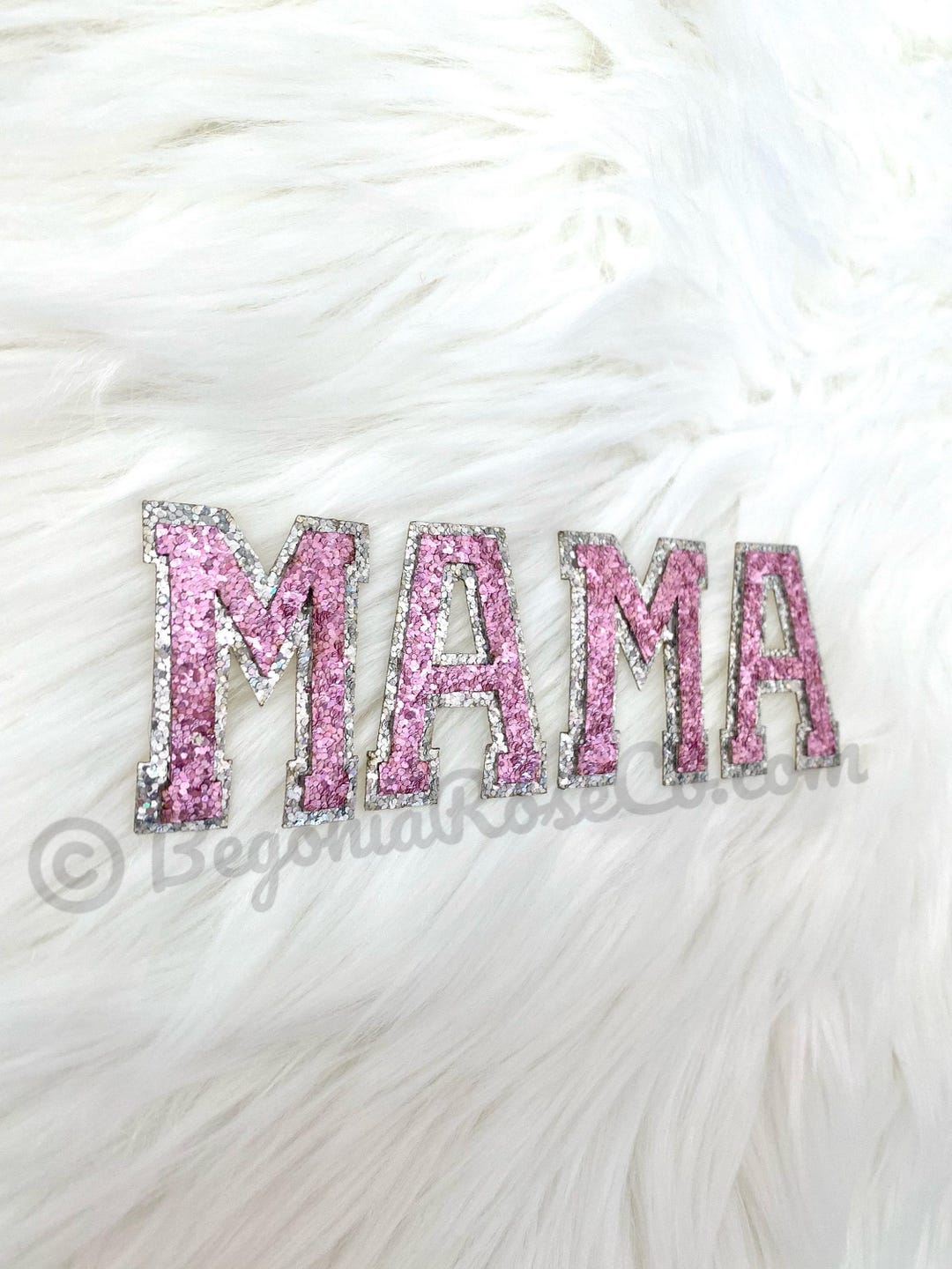 MAMA Letter Patches Sew on Iron on Chenille Patch Baby Shower Decor Mom ...