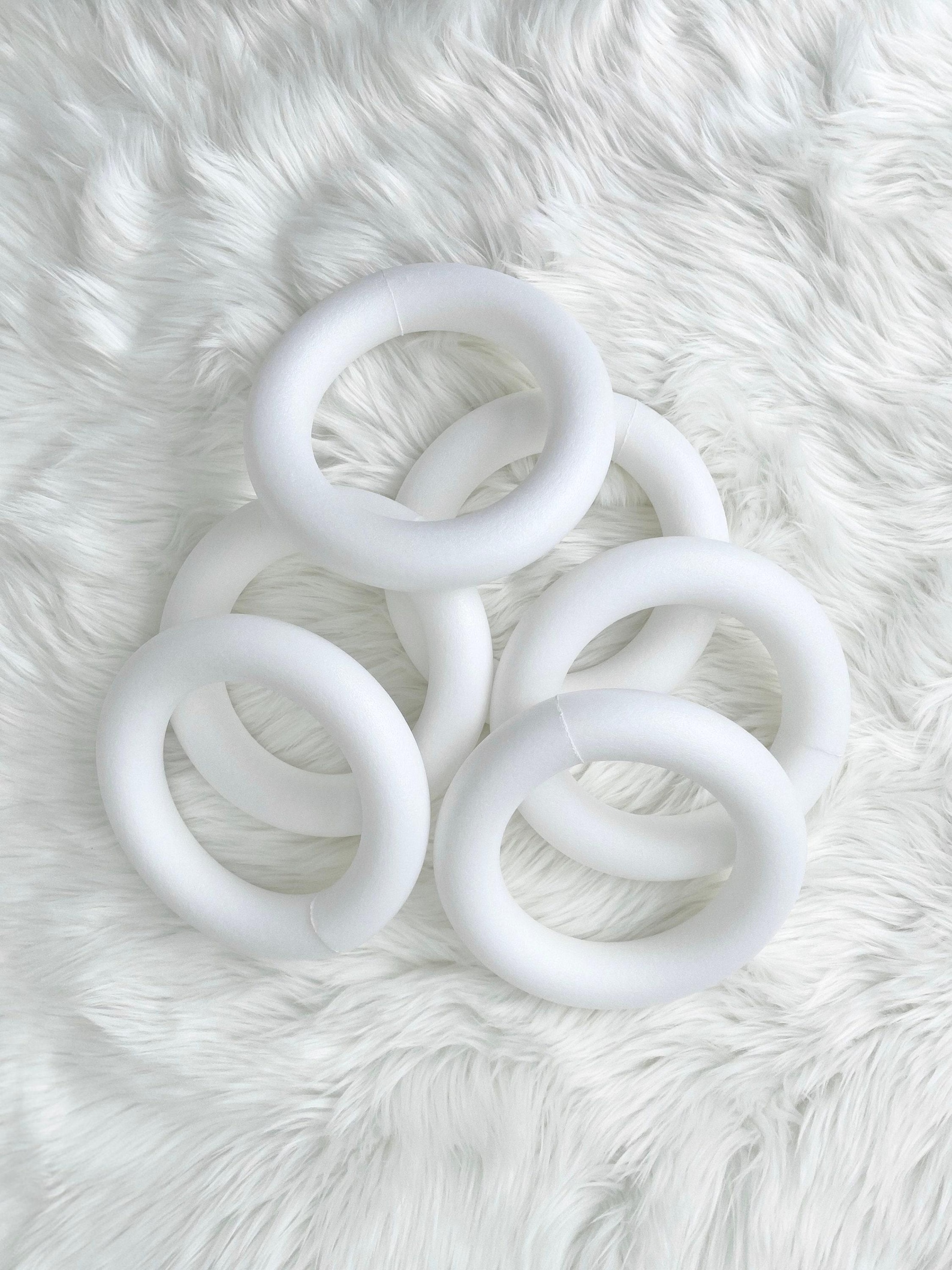 8" 10" 12" Extruded Foam Wreath Styrofoam Wreath Frame Floral Wreath ...