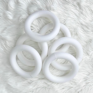 8" 10" 12" Extruded Foam Wreath Styrofoam Wreath Frame Floral Wreath ...