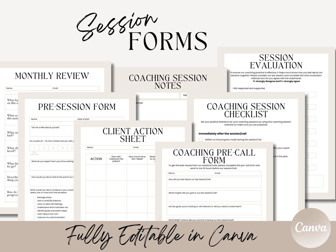 Coaching Client Intake Form Template Coaching Onboarding Life - Etsy