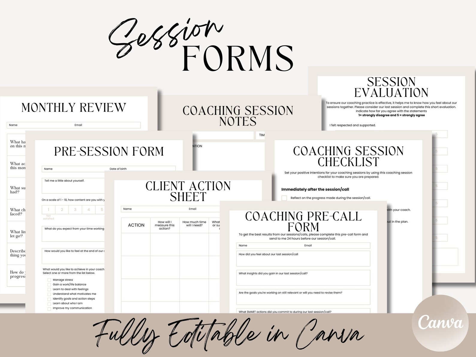 Coaching Client Intake Form Template Coaching Onboarding Life - Etsy