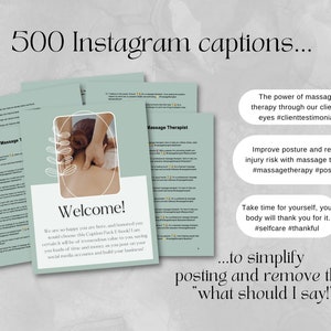 Massage Social Media Caption Massage Therapy Instagram Caption Massage ...