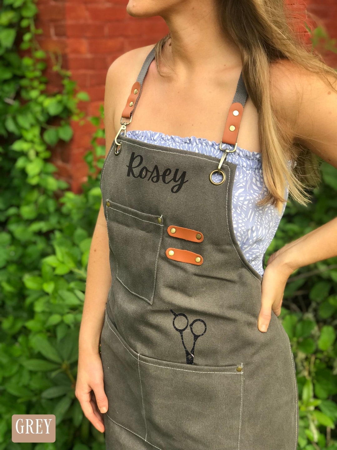 Hairstylist Apron With Pockets Hairdresser Custom Apron for Hair ...