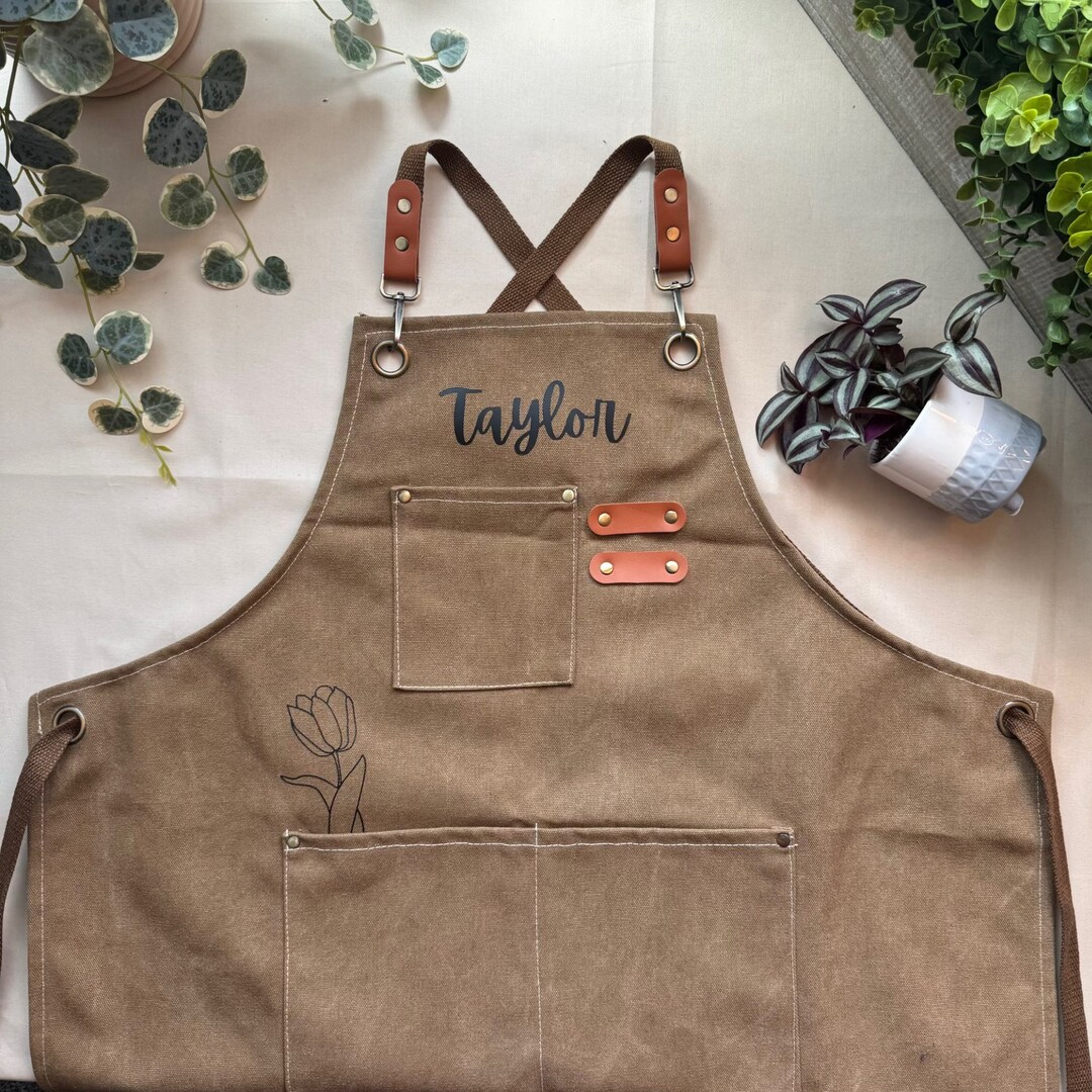 Custom Garden Apron for Gardening Gift Idea Apron for Women Florist ...