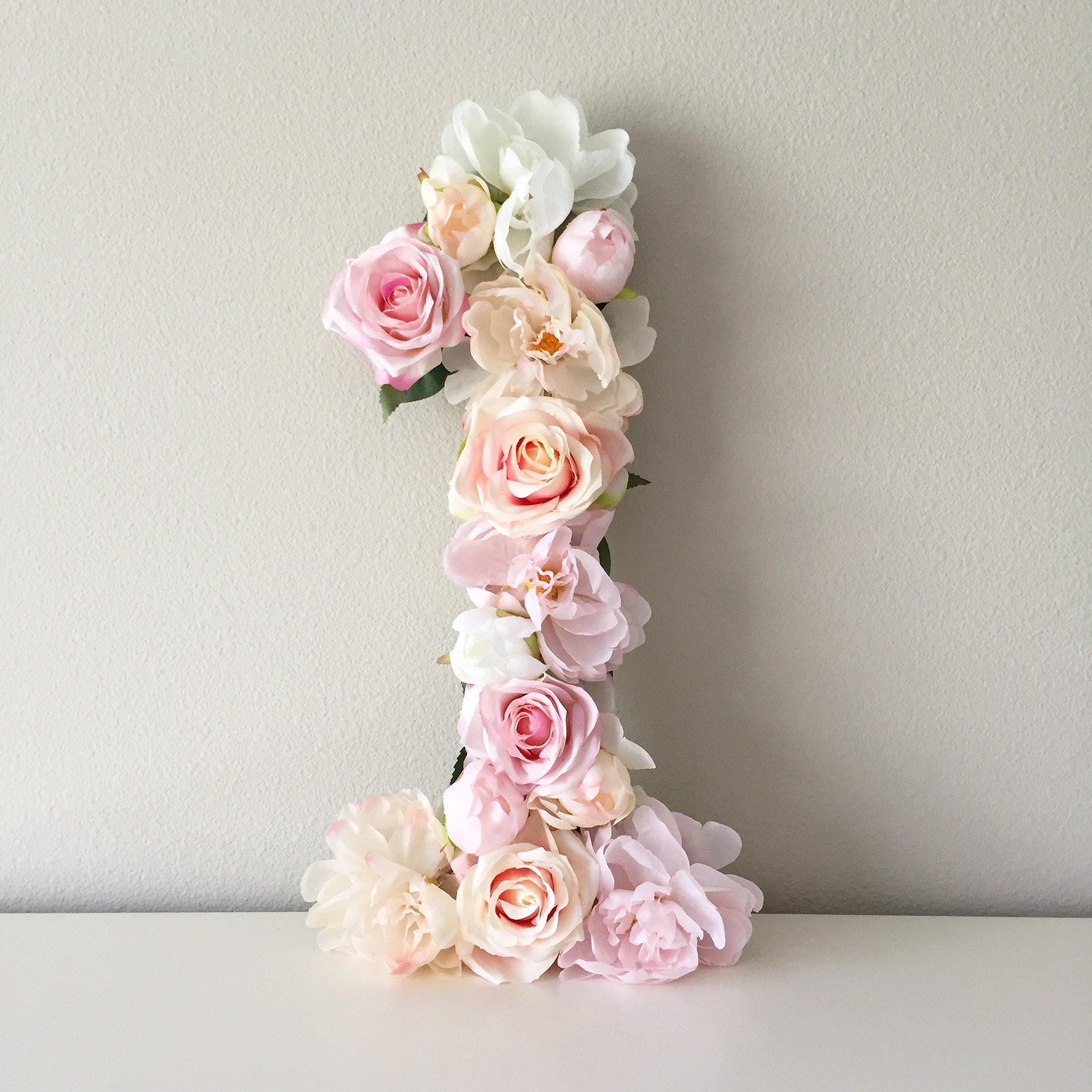 Large Floral Letter Flower Letter Nursery Letter Floral Baby Shower ...
