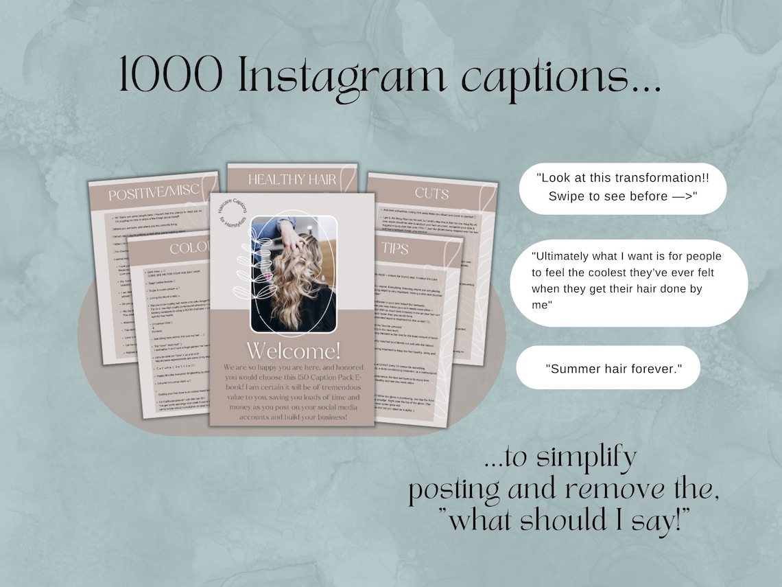 Hairstylist Social Media Caption Hairstylist Instagram Caption Hair ...