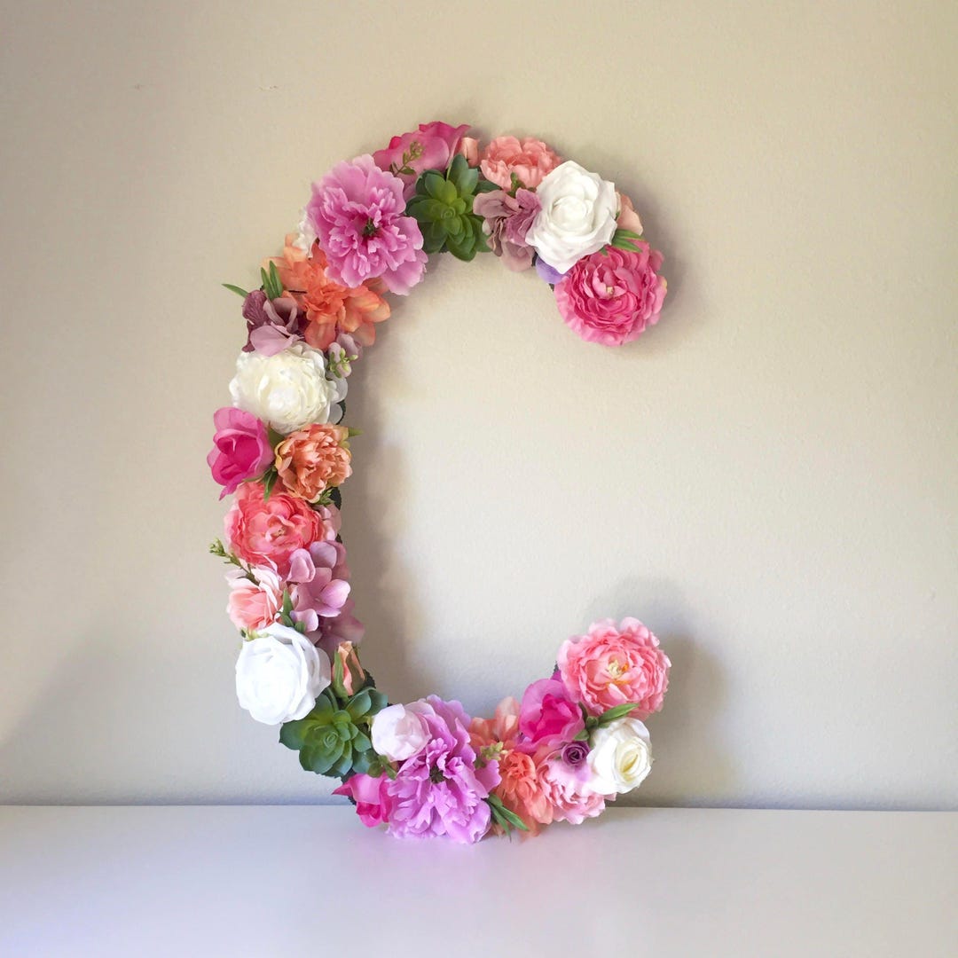 HUGE 3 Foot Tall Letter 3 Feet Tall Floral Letter Large Monogram Huge ...