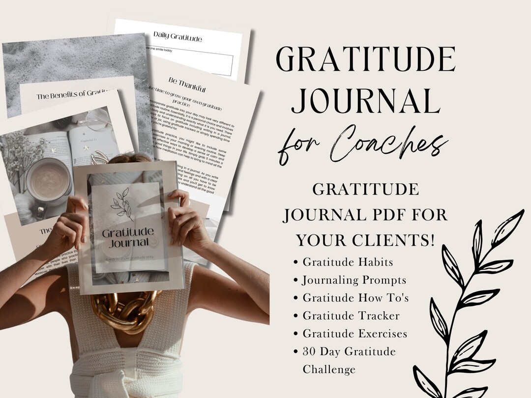 Gratitude Journal Printable Coaching Worksheet Gratitude Journal ...