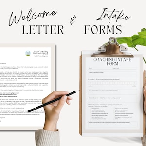 Coaching Client Intake Form Template Coaching Onboarding Life Coach ...