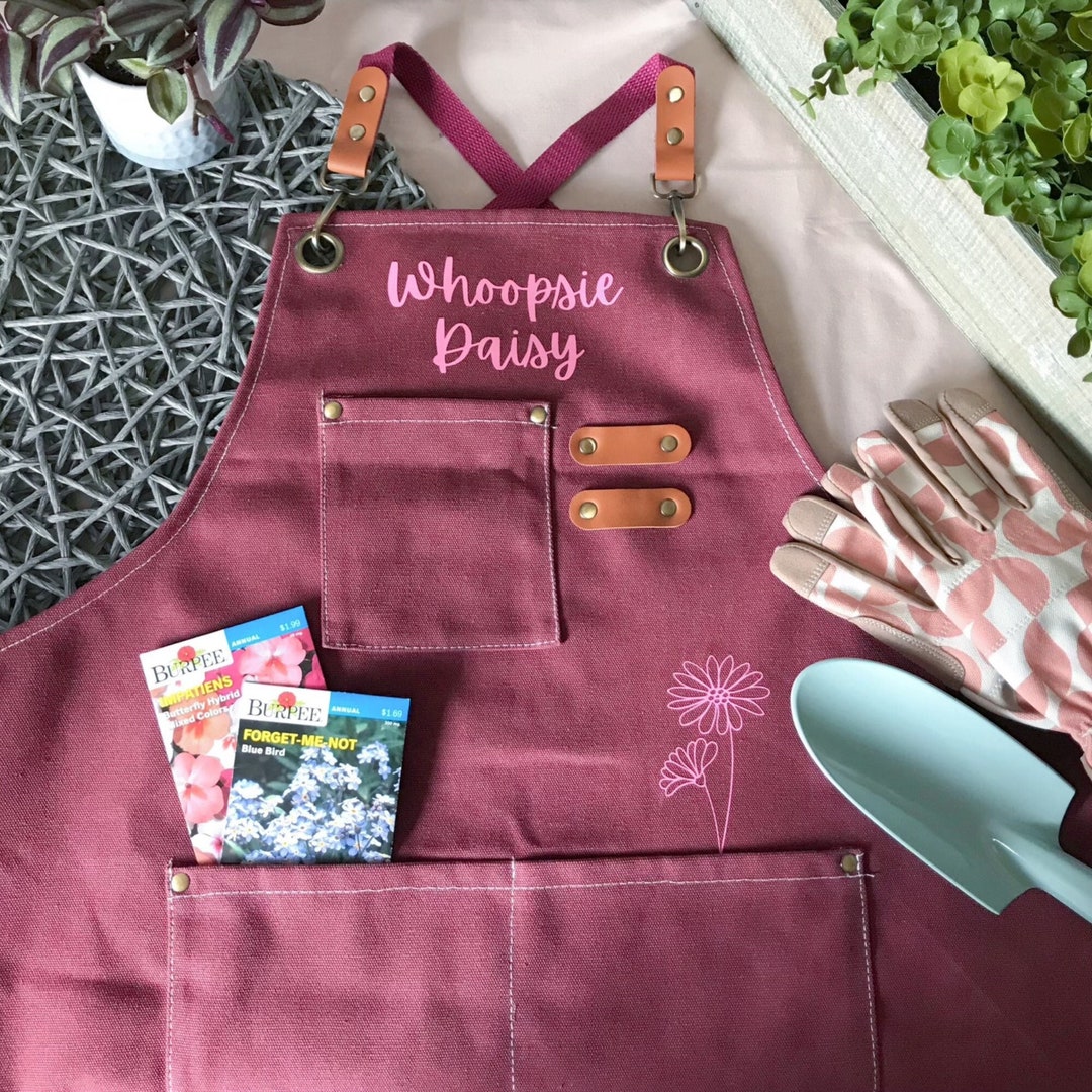Cute Apron for Gardening Gift Idea Custom Garden Apron for Gardener ...