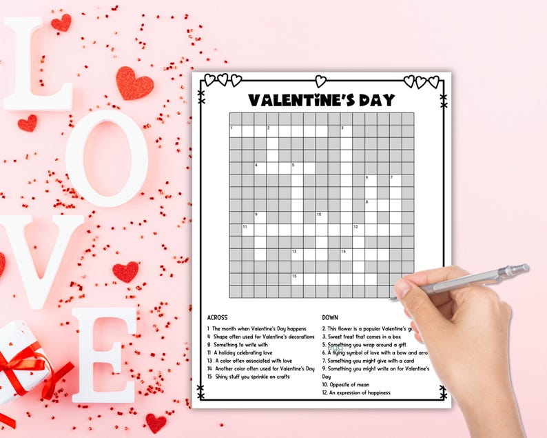 Valentine's Day Printable Activity Pack for Kids - Word Puzzles ...