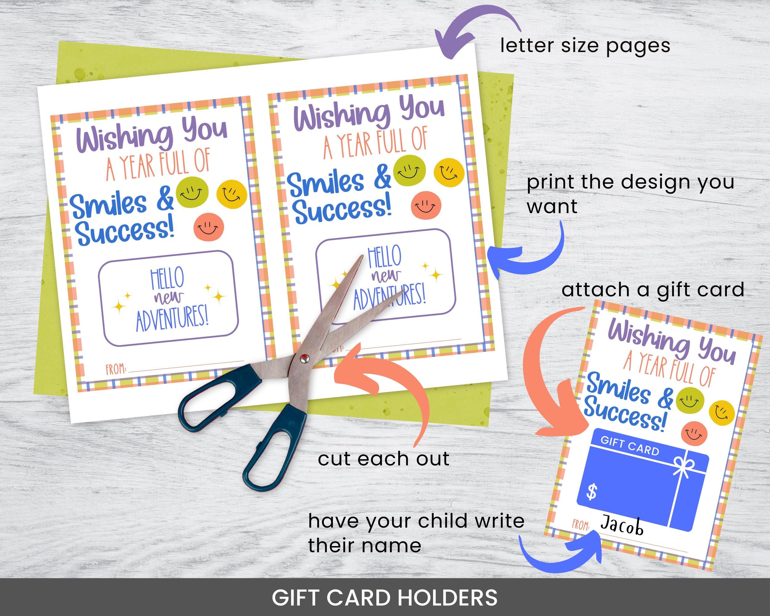 Teacher Back to School Gift Card Holders - Welcome Back to School ...
