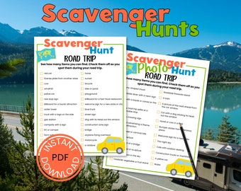 Camping Scavenger Hunt Printables - Outdoor Family Printable Game for ...
