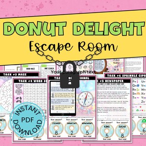 Donut Escape Room - Fun Printable Puzzle Game for Kids - National Donut ...