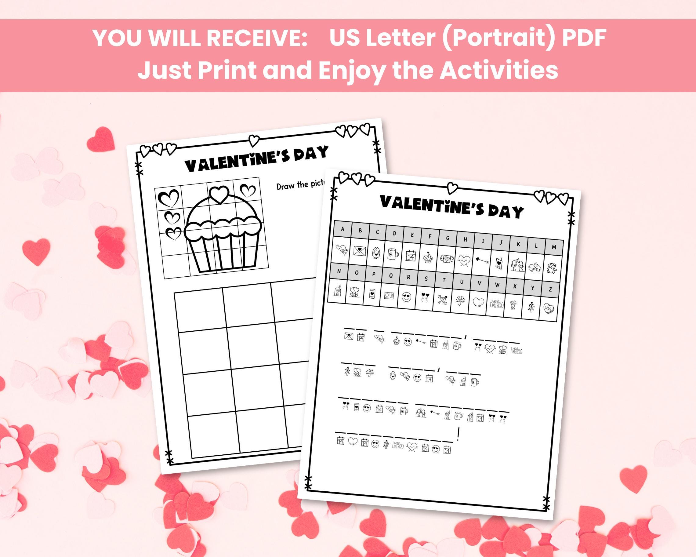 Valentine's Day Printable Activity Pack for Kids - Word Puzzles ...
