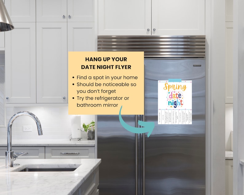50 Date Ideas on Tear off Flyers - Seasonal Date Night Fun - Etsy