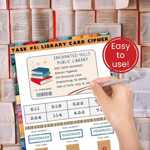 Printable Escape Room for Tweens, Teens, & Kids - the Enchanted Library ...