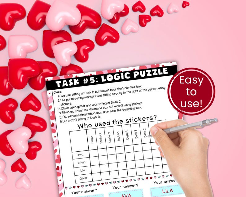 Valentine's Day Escape Room - the Stolen Valentine's Escape Room Game ...