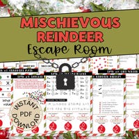 Christmas Escape Room Kids| Christmas Escape Room Kit| Printable Escape ...