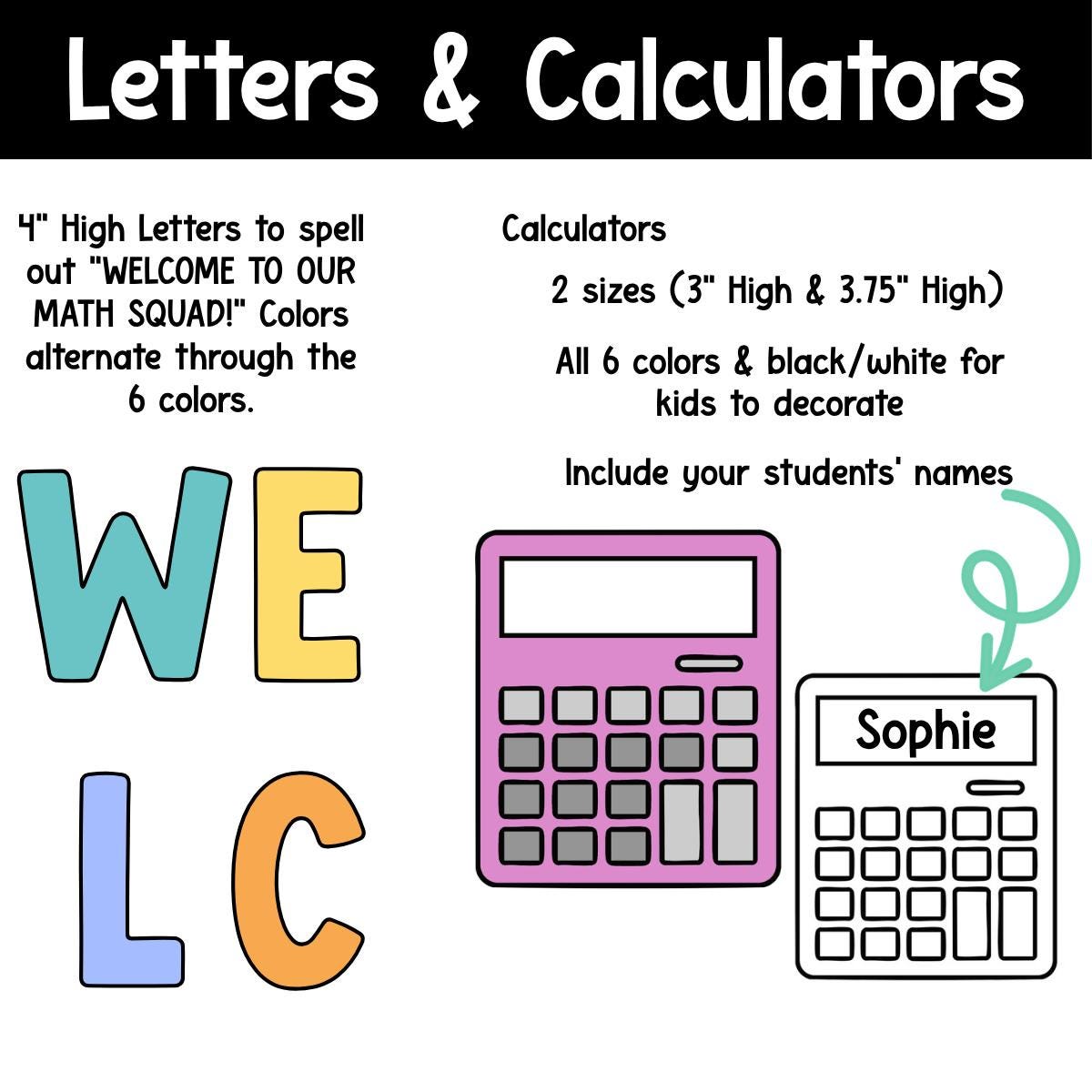 Math Classroom Bulletin Board Kit: Welcome to Our Math Squad - Upper ...