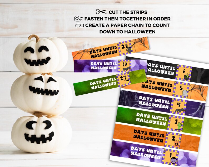 Halloween Printable Advent Calendars for Kids - Color Page, Countdown ...