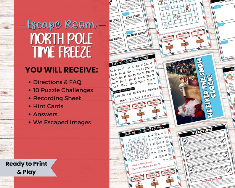 Christmas Escape Room for Tweens, Teens, & Kids - North Pole Time ...