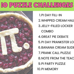 Pi Day Escape Room - Fun Printable Puzzle Game for Kids, Tweens - Pi ...